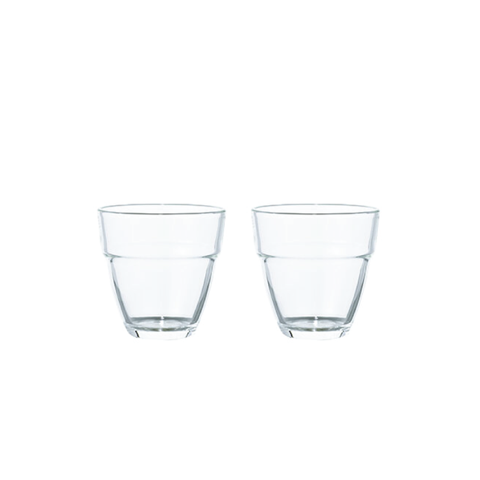 HARIO HEATPROOF STACKABLE GLASS 2PCS SET 260ML – Dankoff Coffee Specialist