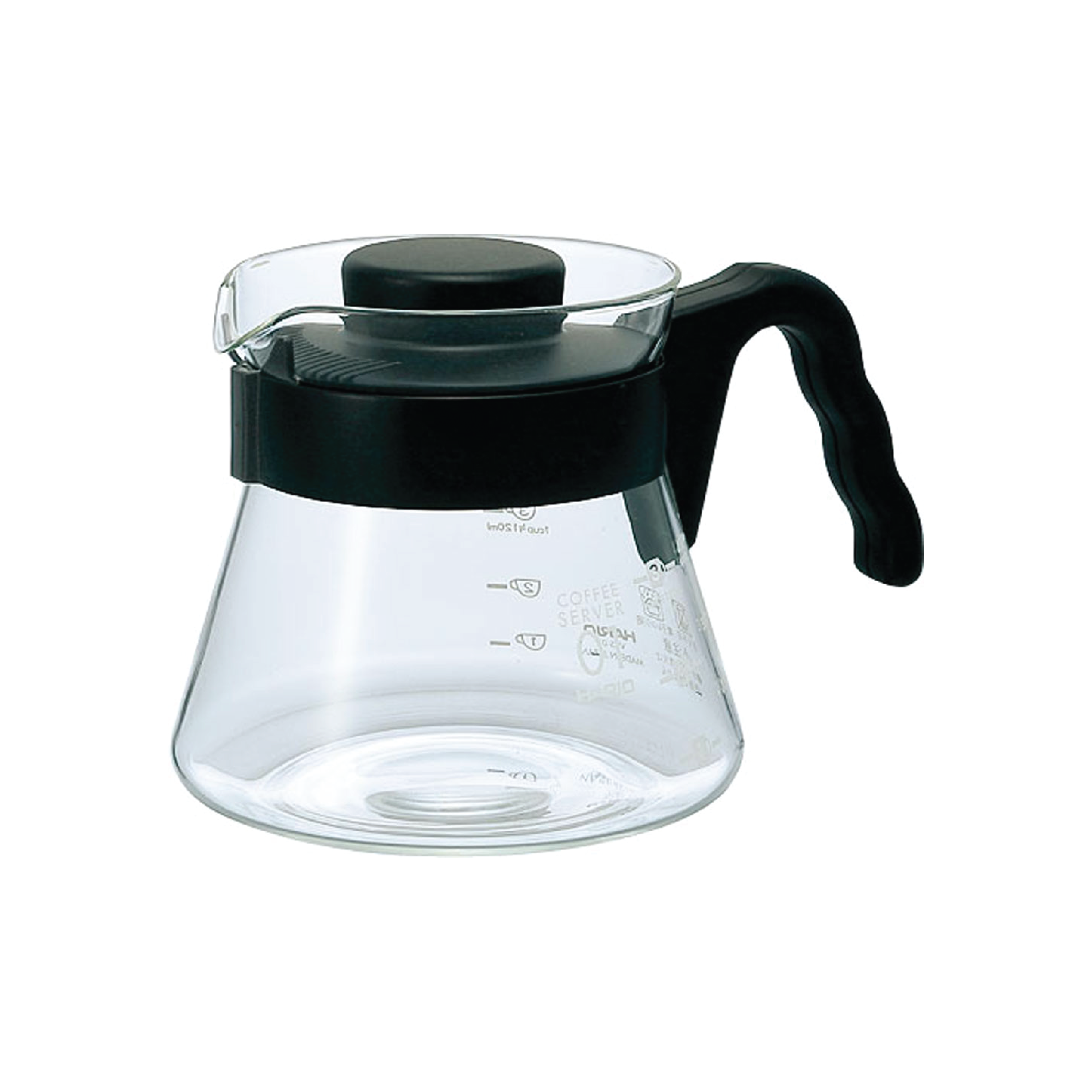 HARIO V60 GLASS SERVER 450ML (PLASTIC HANDLE) – Dankoff
